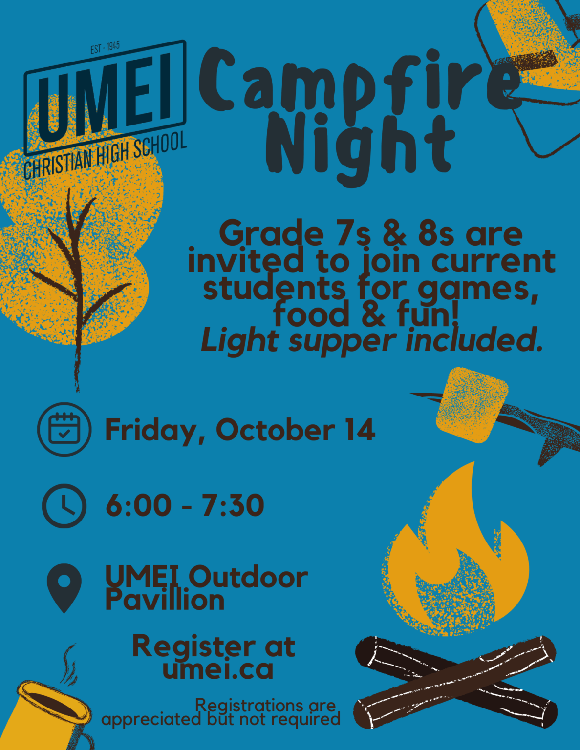 Grade 7 & 8 Campfire Night - UMEI Christian High School
